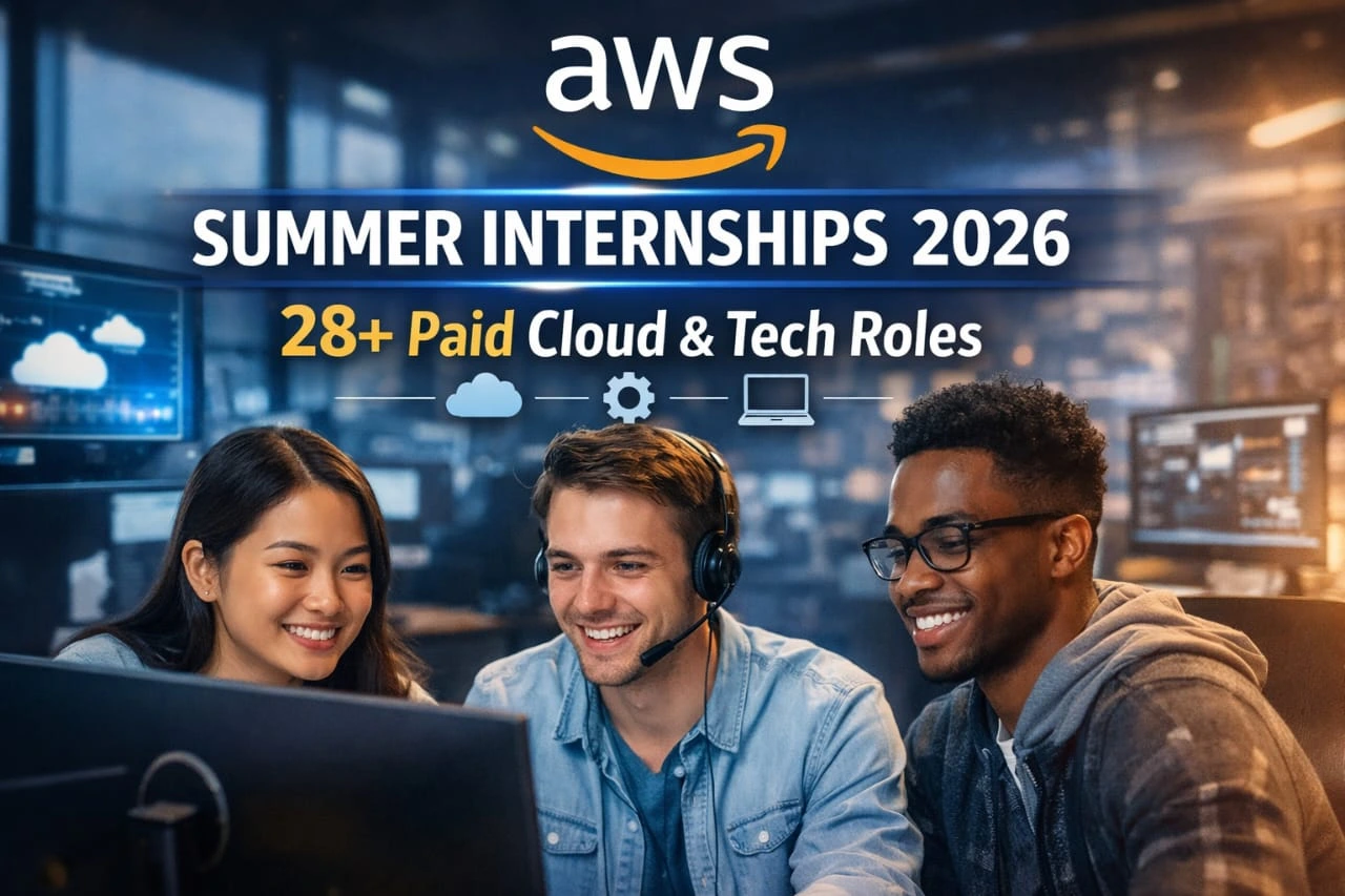 AWS Summer Internships 2026 – 28+ Paid Cloud & Tech Roles