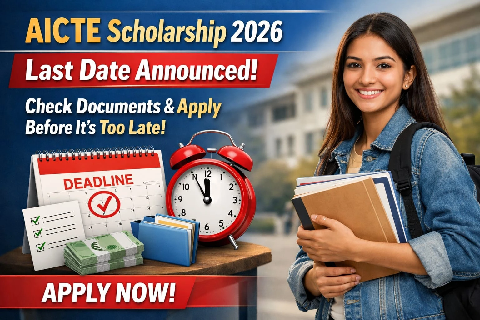 AICTE Scholarship 2026 Last Date Announced! Check Documents & Apply ...