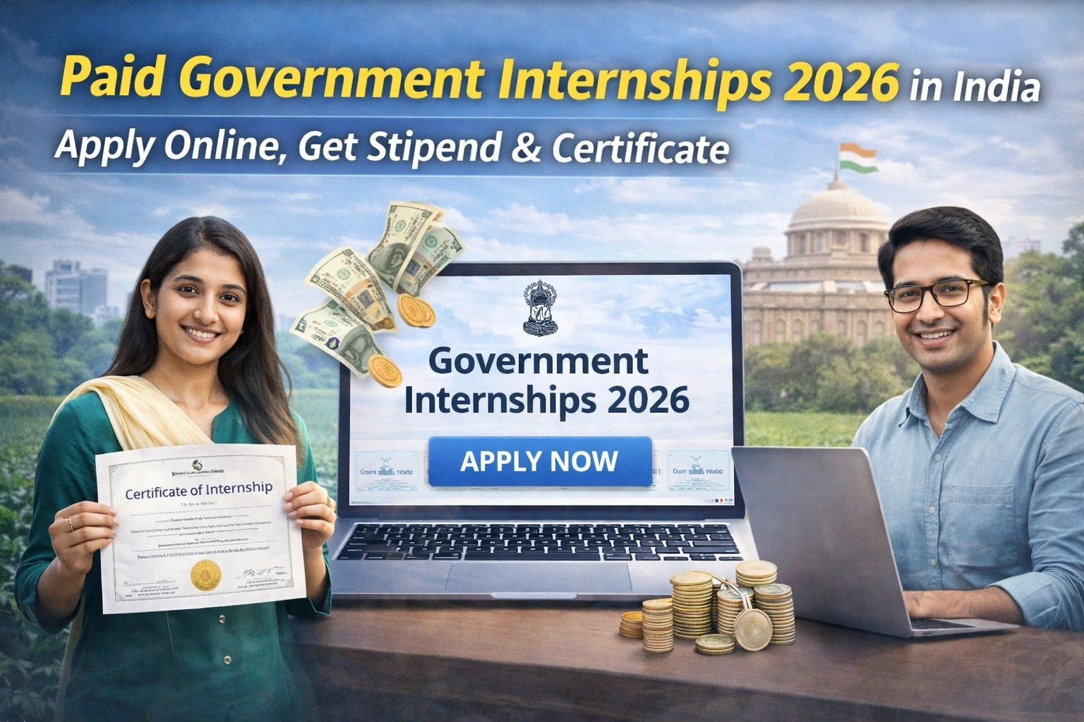 Paid Government Internships 2026 in India: Apply Online, Get Stipend & Certificate