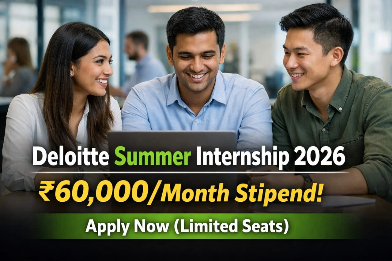 Deloitte Summer Internship 2026: ₹60,000/Month Stipend – Apply Now ...